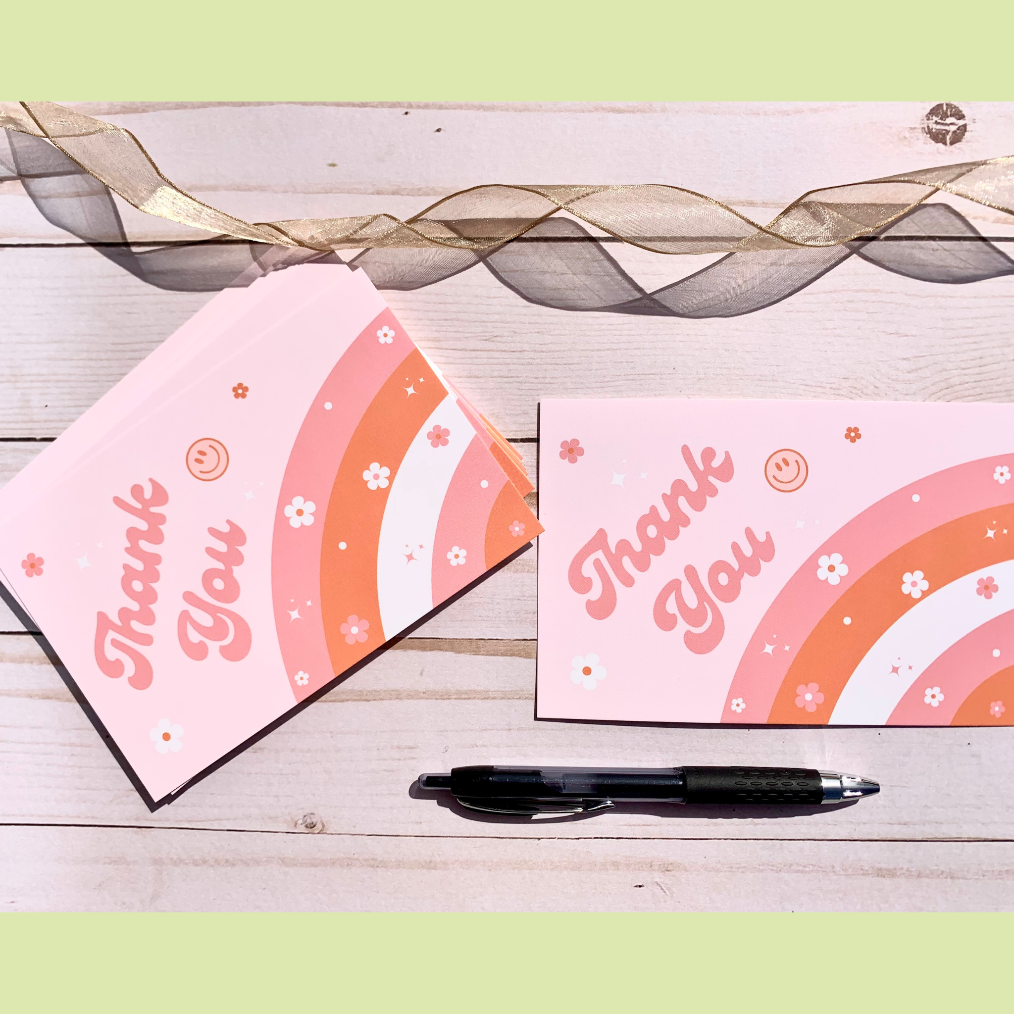 Retro Rainbow Insert Cards – Sweet Mailers